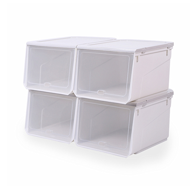 Drawer Storage Plastic Supbro Leather Sneaker Container Mini Shoe Box ...