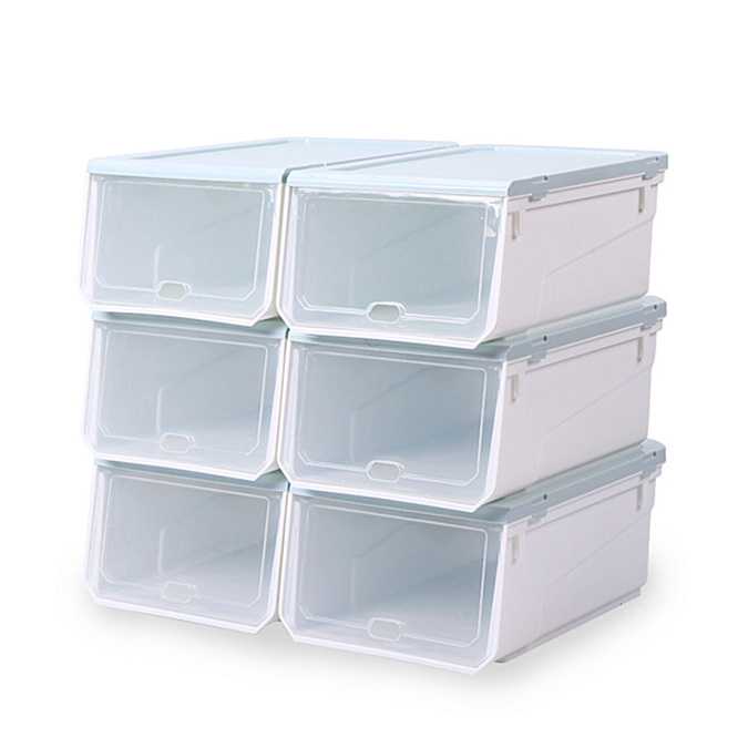 Drawer Storage Plastic Supbro Leather Sneaker Container Mini Shoe Box ...