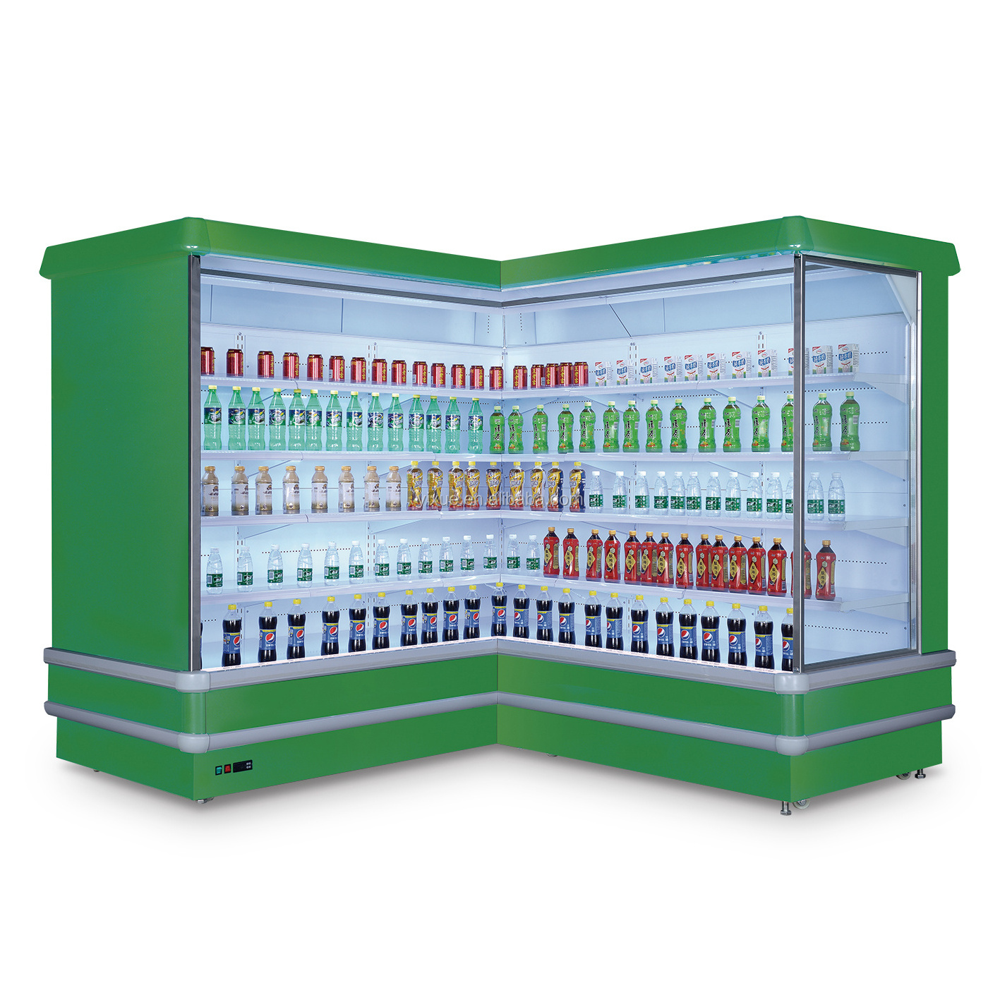 remote type open display refrigerator for big supermarket /commercial ...