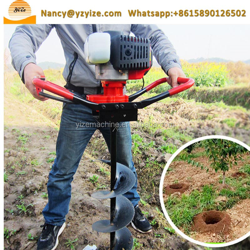 Hand small digging machine , tree planting machine , earth auger drill ...