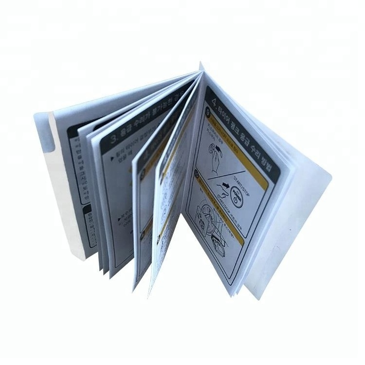 Die cut custom print adhesive peel off booklet instruction label ...