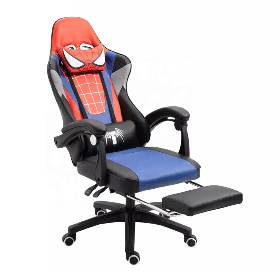 Custom Spider Gaming Chair with Footrest Office Gaming Chairs for ...