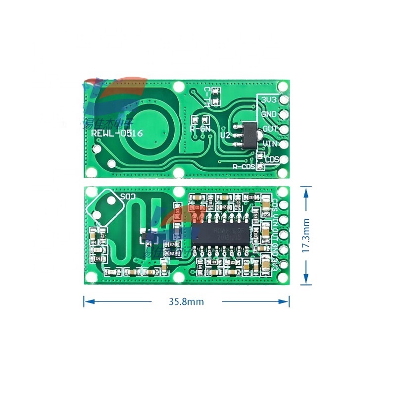 RCWL-0516 microwave radar motion sensor module Doppler sensor ...