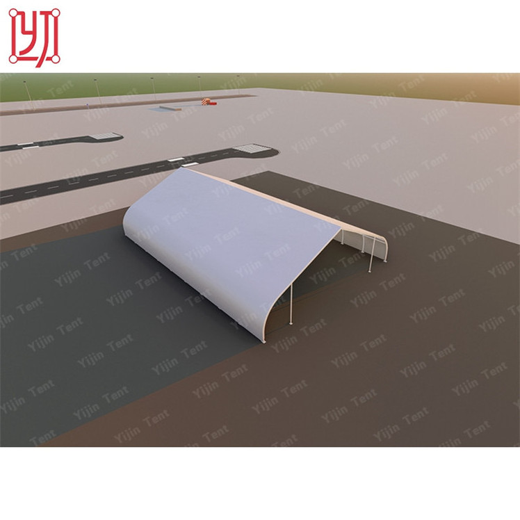 40x40 aluminium structures clear aircraft hangar curved tfs warehouse ...