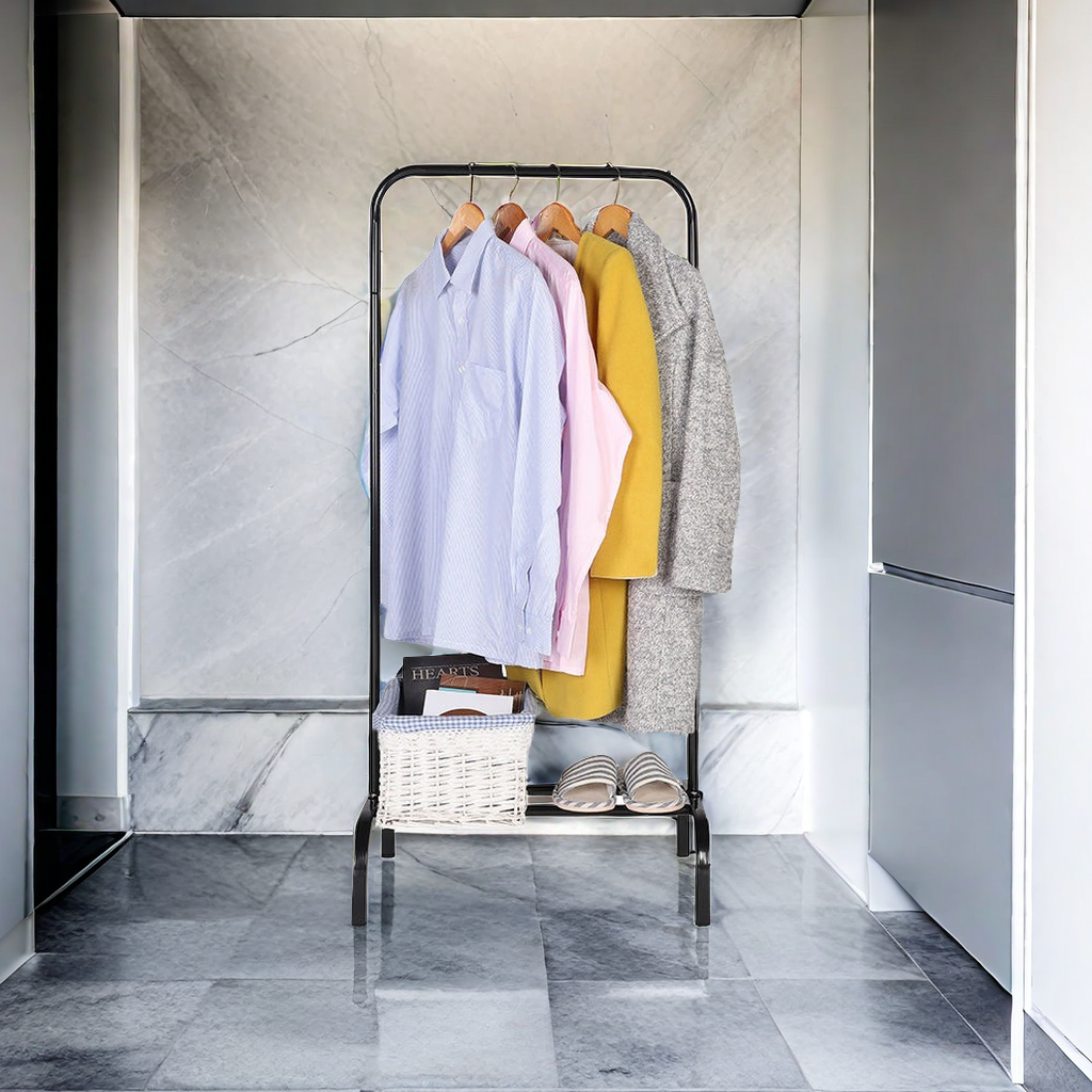 New Updated Coat Rack Shoes Corner Living Room Furniture Iron Tube ...