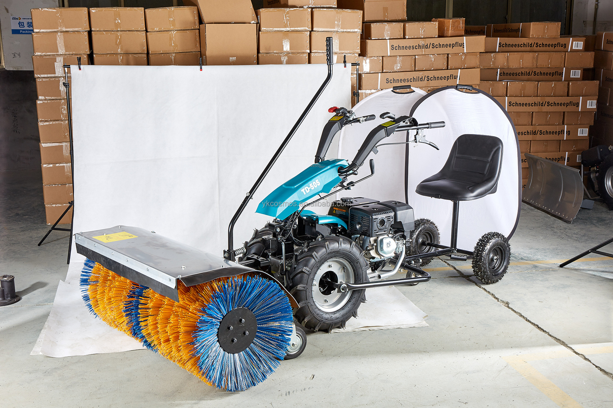 Walking behind all gear drive,without any belt snow plow with low ...