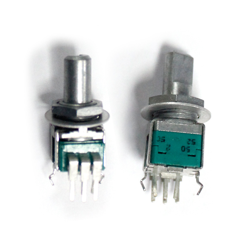 RK09L-5k2 15mm Size Metal Shaft dual concentric shaft rotary ...