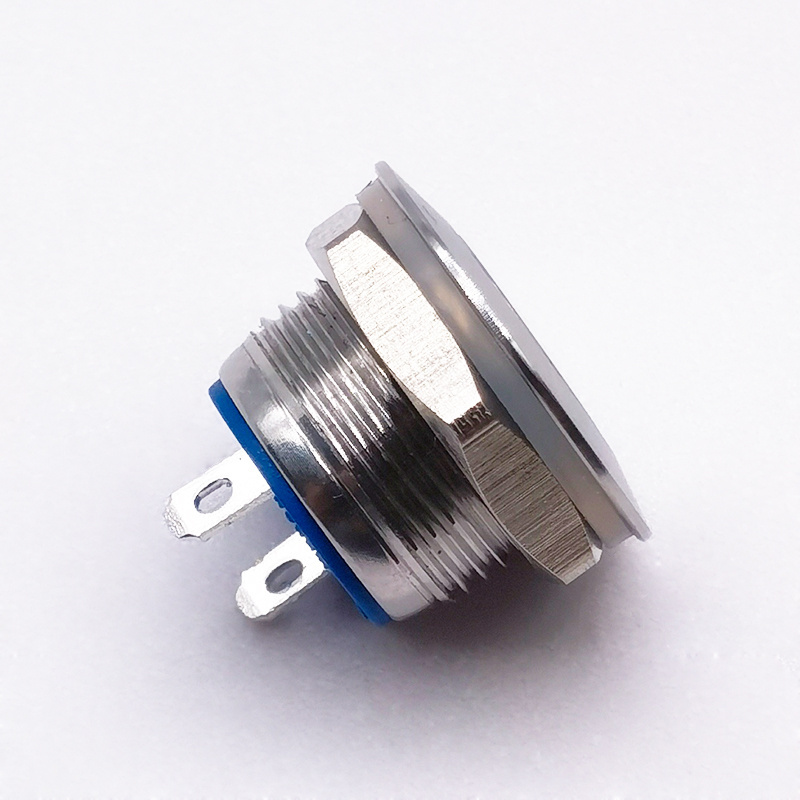 12mm 1NO momentary waterproof low profile stainless steel metal push ...