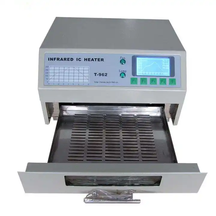 mini economy wave reflow soldering oven /T-962 with 7 *9 inch solder ...