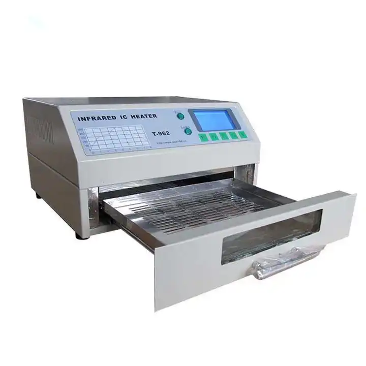 mini economy wave reflow soldering oven /T-962 with 7 *9 inch solder ...
