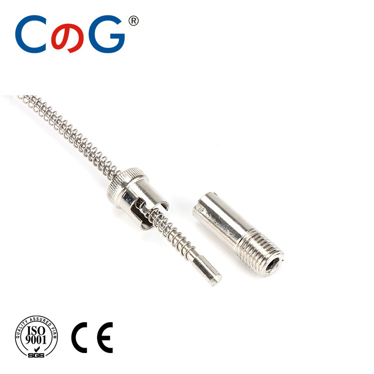0-800 Thermocouple M12 K Type J 1m 2m 5m Cable Wire Screw Compression ...