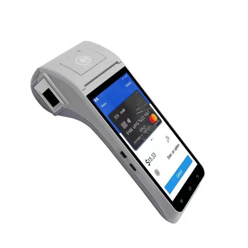 5.5 inch smart POS systems with NFC reader thermal label printer barcod ...