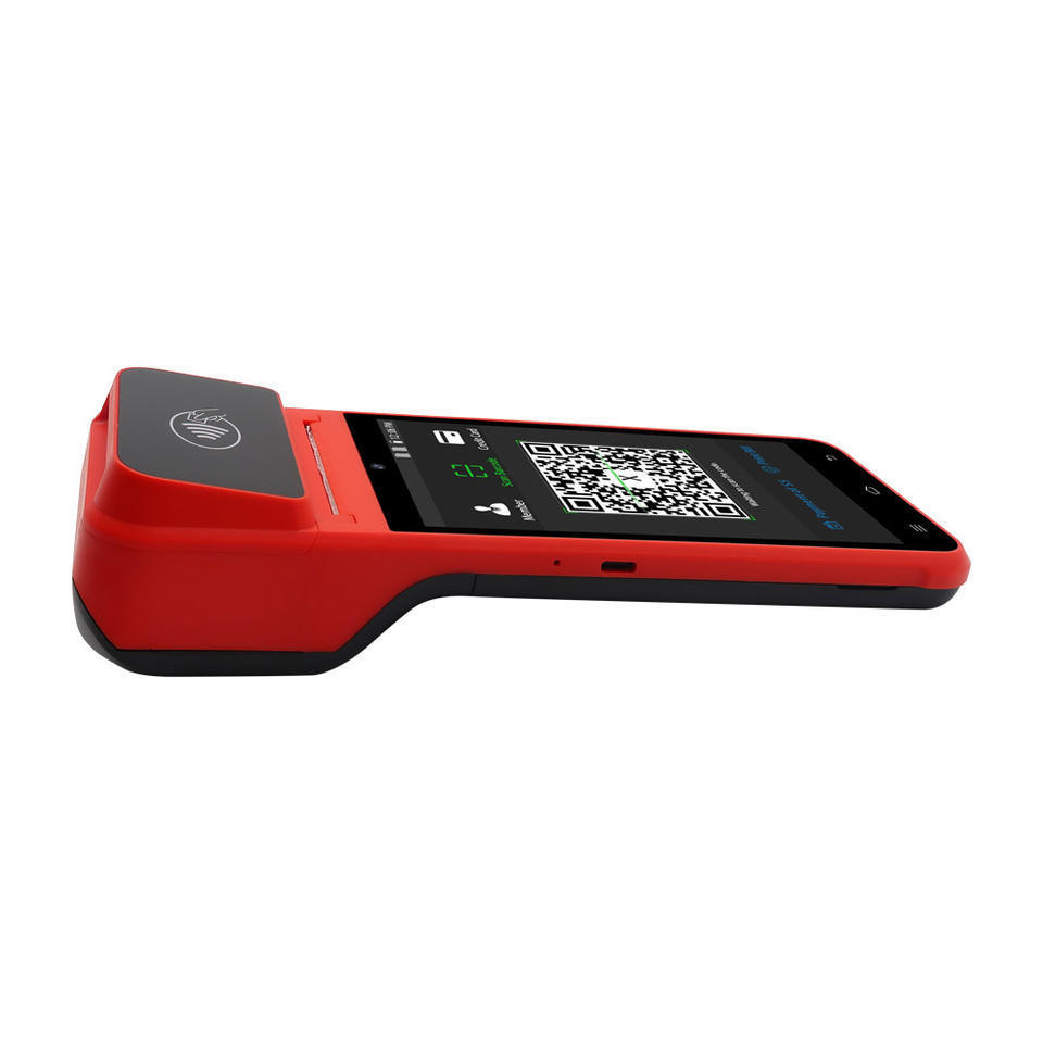 5.5 inch smart POS systems with NFC reader thermal label printer barcod ...