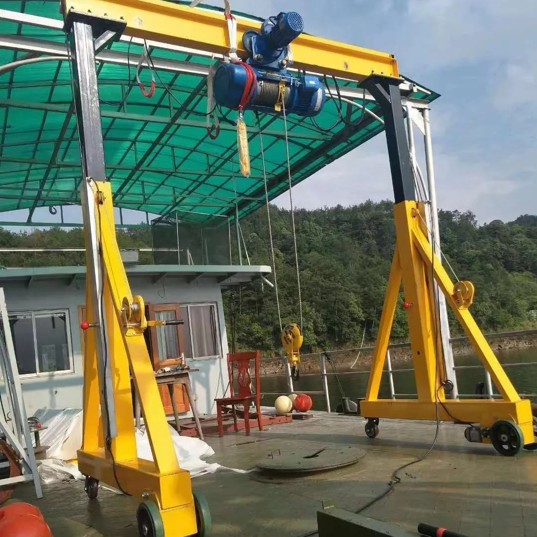 3 Ton Portable Height Adjustable Gantry Crane Frame 5 Ton Portable ...