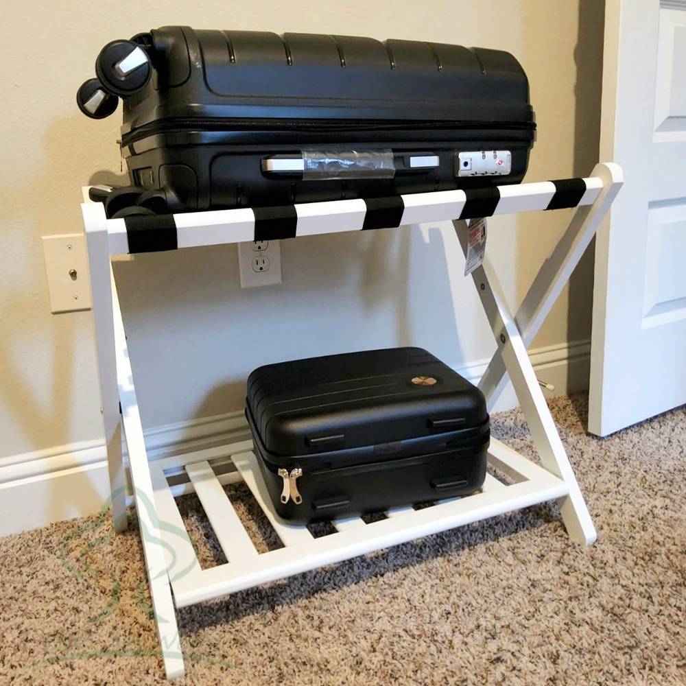 Solid Wooden Folding Luggage Rack For Storage Greatest Quality Hotel ...
