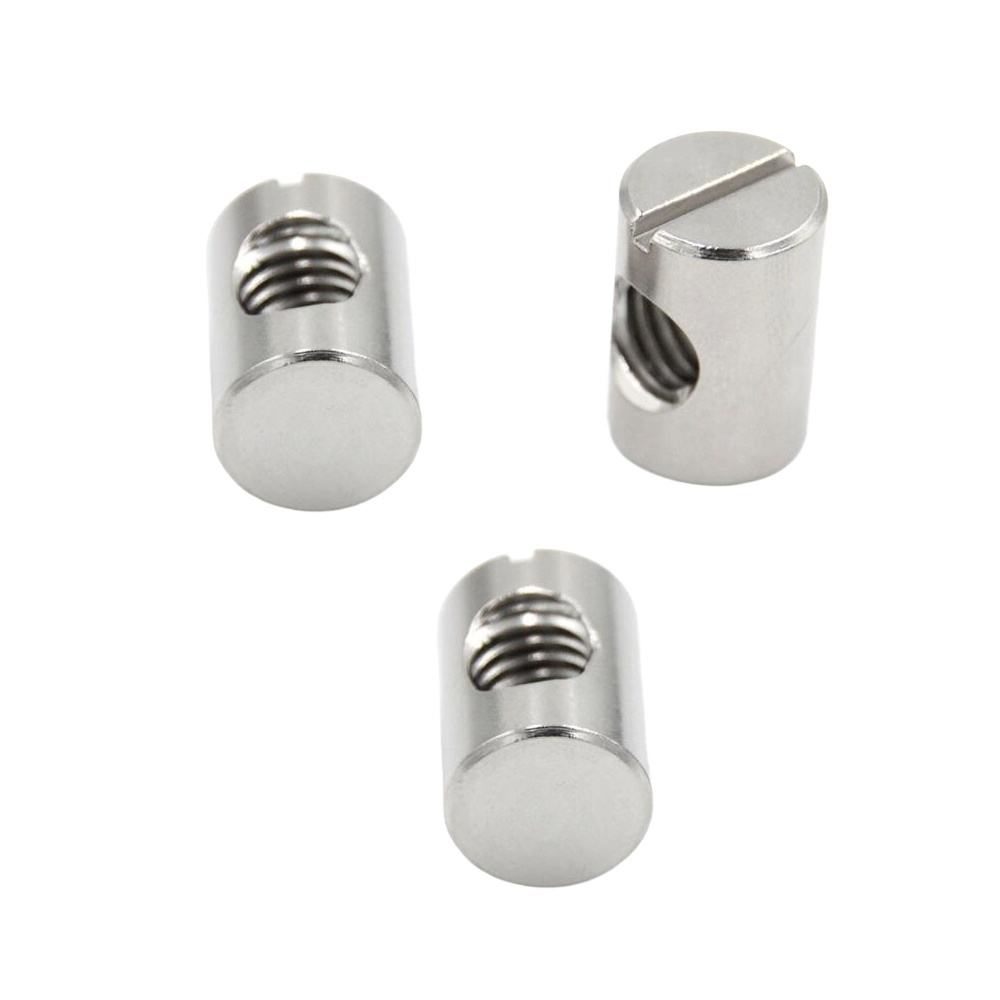 M4 M5 M6 Barrel Nut Bolts Stainless Steel Cylindrical Pin Dowel Thread ...