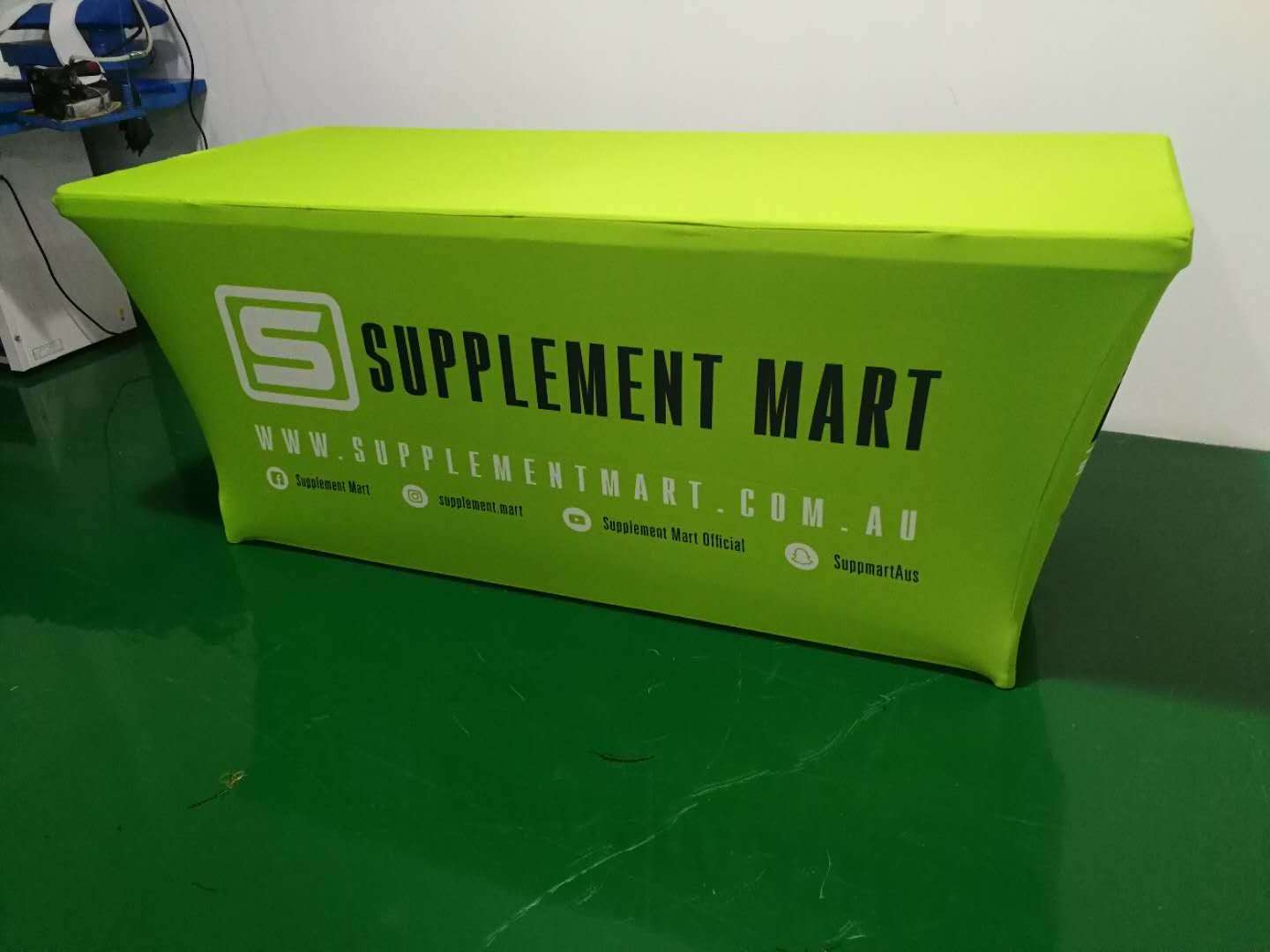 4ft 6ft 8ft Custom trade show booth spandex table cloth stretch table ...