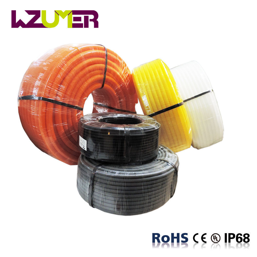 WZUMER Fire Retardant Flexible Type PP Corrugated Cable Hose for Power ...