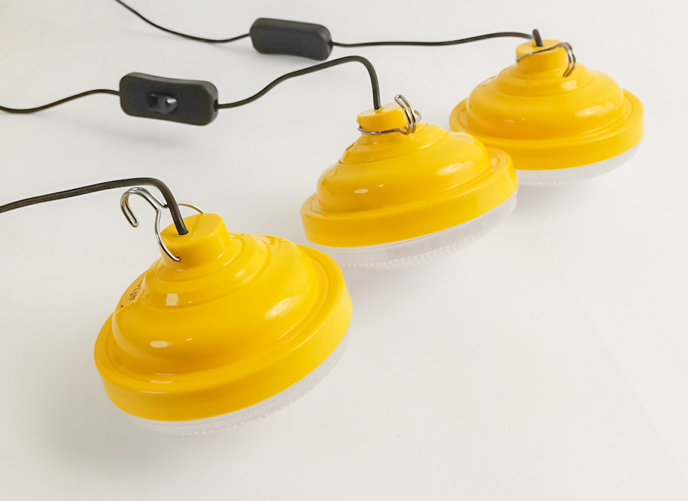 Solar Powered LED Light with 3 UFO Shaped Ceiling Bulbs Solar Energy ...