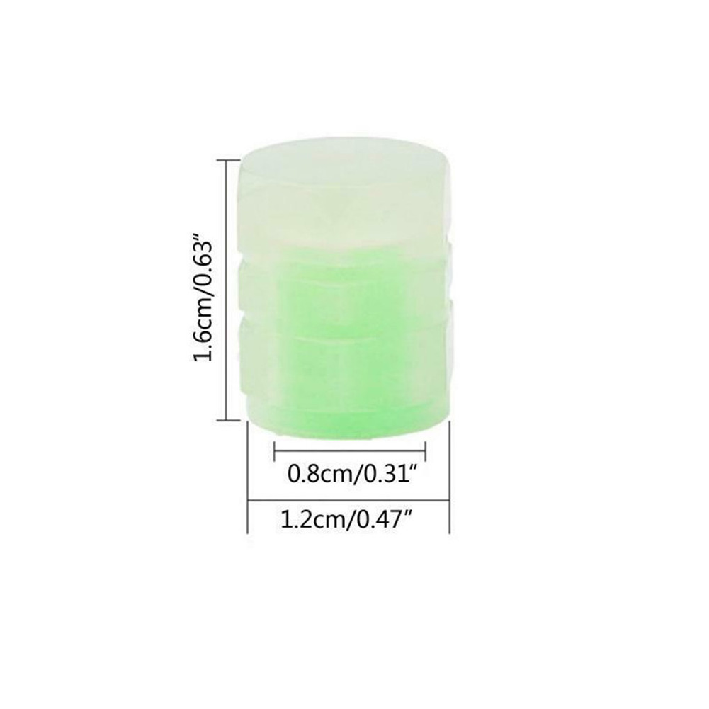 Universal 5 Colors Fluorescent Luminous Tire Valve Car Wheel Hub ...