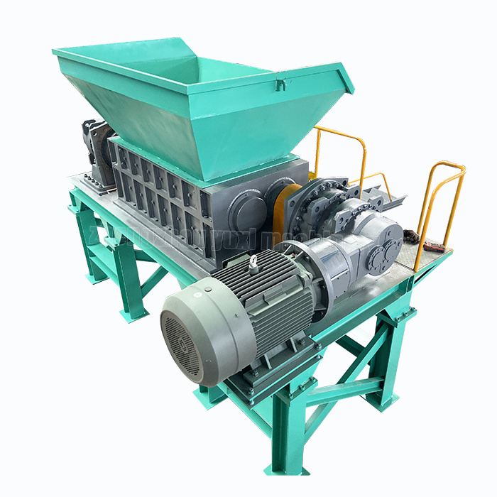 Industrial Double Shaft Waste Car Plastic Wood Rubber Shredder Scrap ...