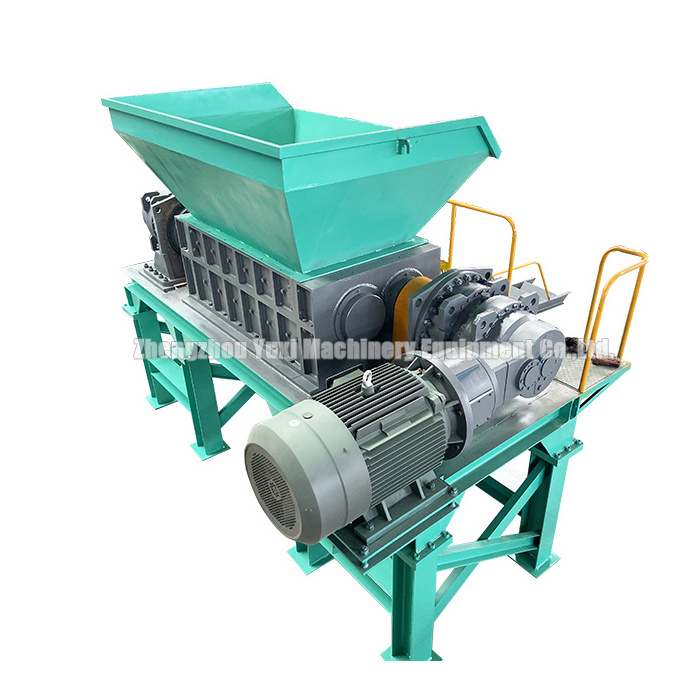 Double Shaft Aluminum Brass Steel Iron Waste Shredder Equipment ...