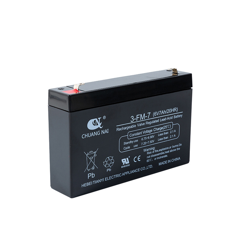 High Quality Rechargeable Battery 6v 7ah 20hr Lead-Acid Battery For ...