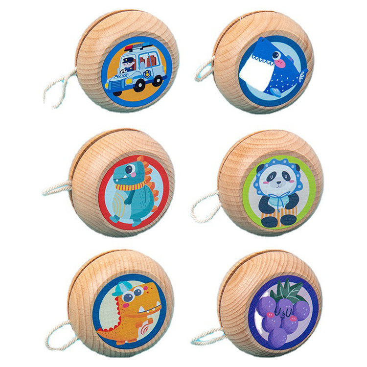 High Quality Kids Children Play Magic Finger Classic Yoyo Toy Spin Bouncy Wooden Yoyo Toys For Gifts BestSuppliers
