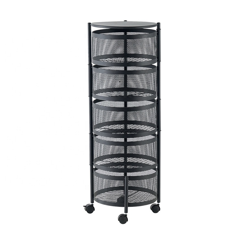 kitchen trolley rack rotating storage shelf multifunctional rotating ...