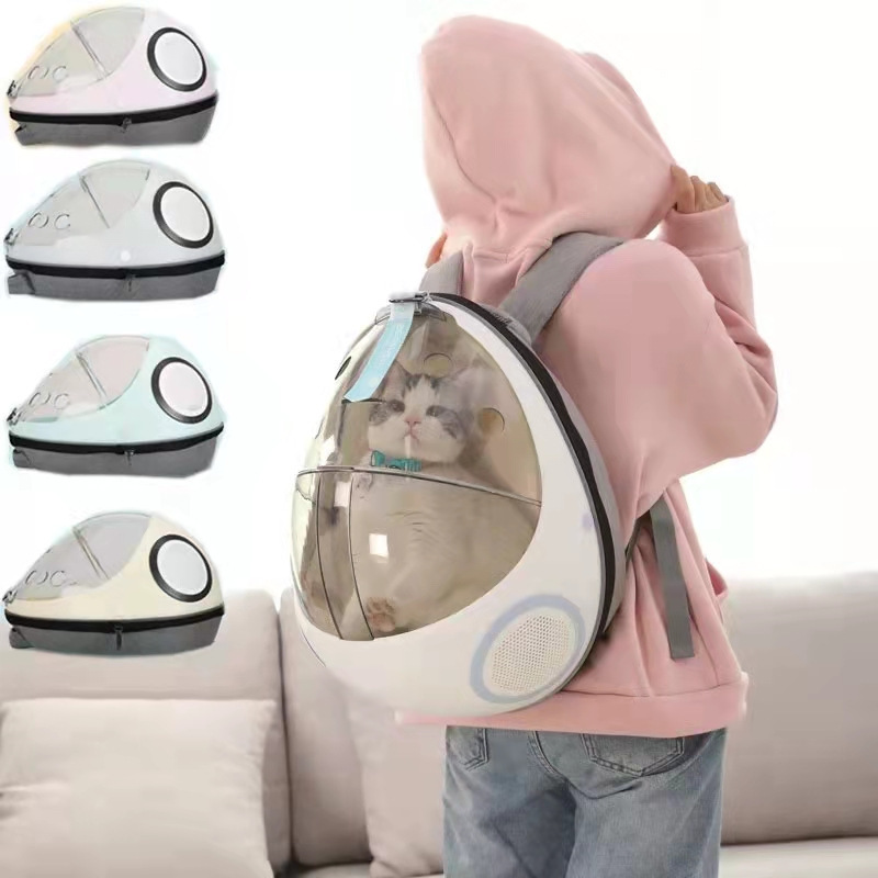 Multifunctional Furry Cat Carrier Backpack Pet Carrier Box Carrying Pet ...