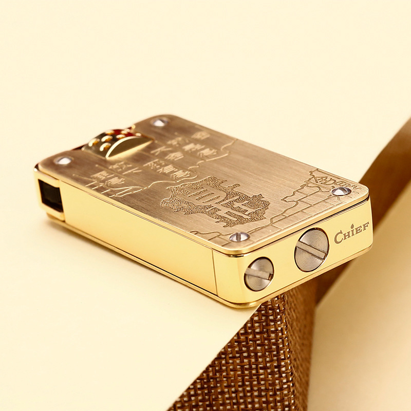 CHIEF Original copper catapult kerosene lighter metal open flame high ...
