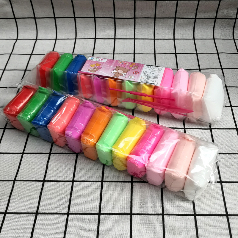 Ultra light clay 12 color play dough colored clay crystal cream snow ...