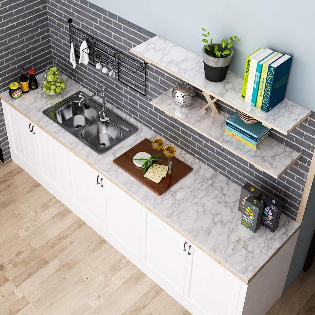 3d marble tile sticker wallpaper kitchen peel and stick marble modern ...