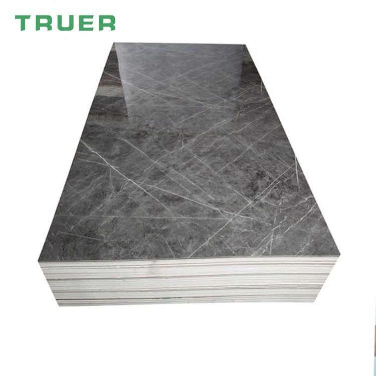 Interior decor engraving board marmol laminas de pvc espumado UV pvc ...