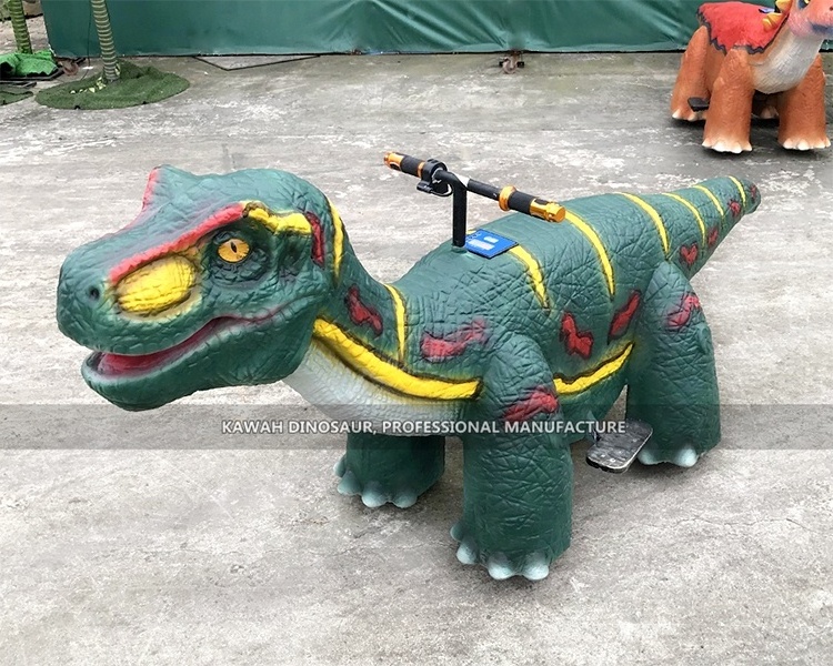 Amusement Park Dinosaur Rides Electric Coin Operated Animals Scooter ...
