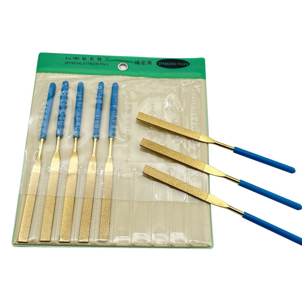 Diamond Files Hand Polishing Tool Diamond Needle square Coated Flexible ...