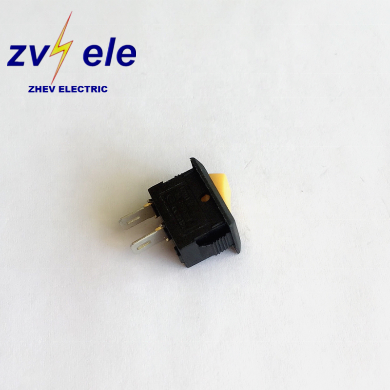 Mini Size KCD11 ON OFF Timer Light Switch 2 Pin Brass 10x15mm Yellow ...