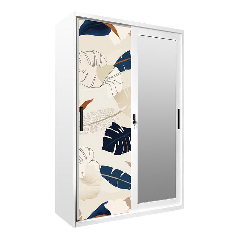 White Color Steel Almirah Designs Bedroom Wardrobe Steel Almirah Lock ...