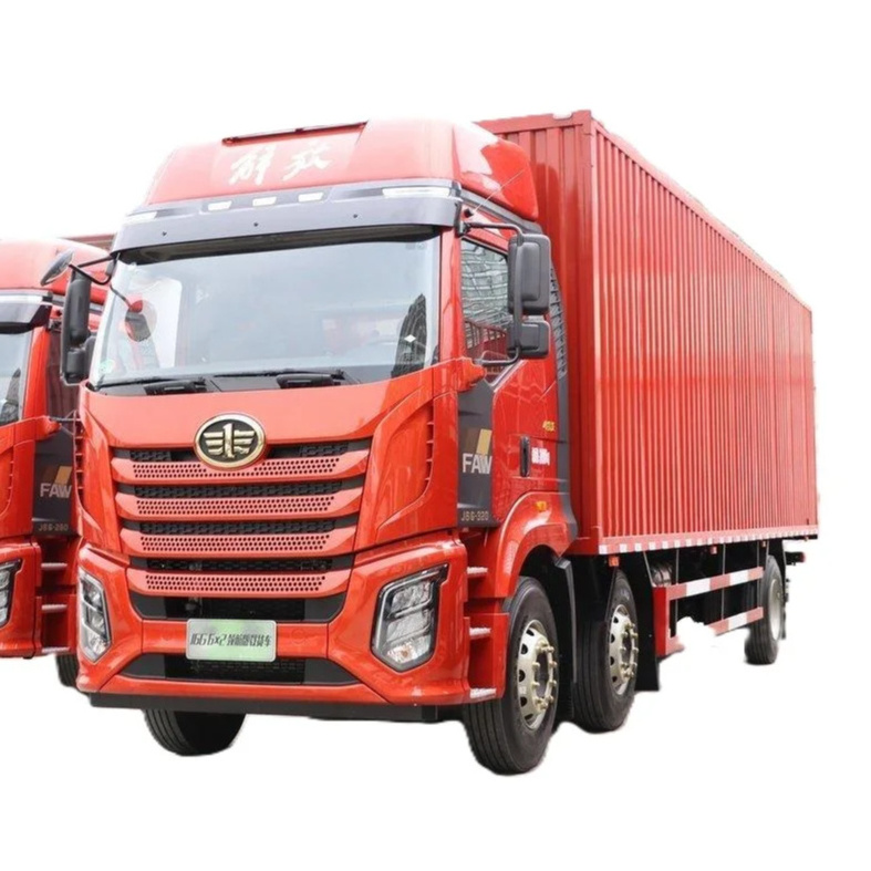 FAW Jiefang J6G Medium Lorry Truck 6x2 Van 7-10 Ton 8 Wheeler Fence ...