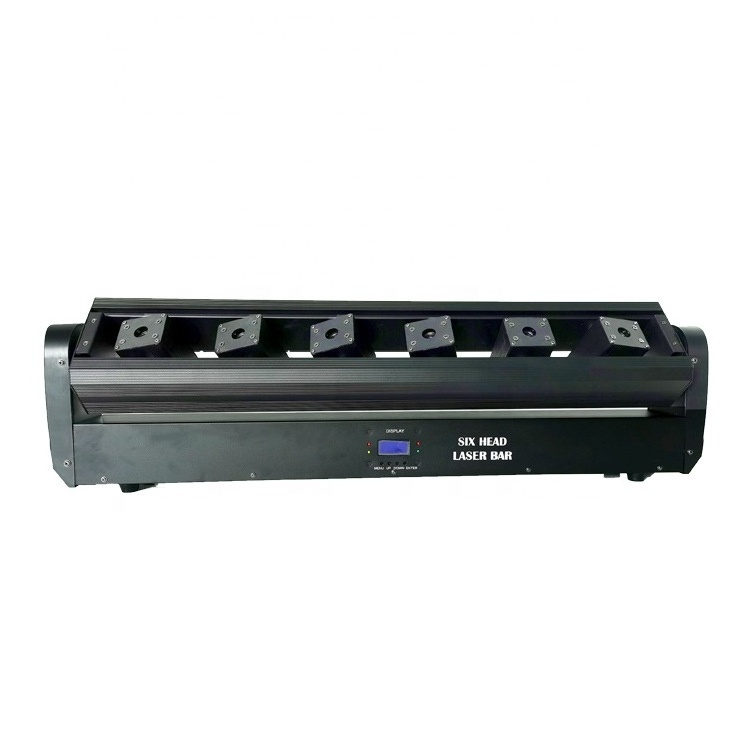 Manufacturers RGB Full color 6-head laser bar voice-activated rotating ...