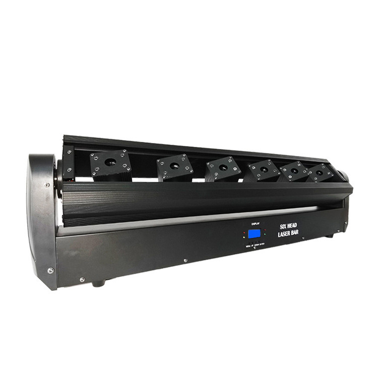 Manufacturers RGB Full color 6-head laser bar voice-activated rotating ...