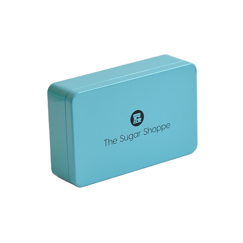 Food Grade Christmas Rectangle Metal Cookies Tin Box for biscuit ...