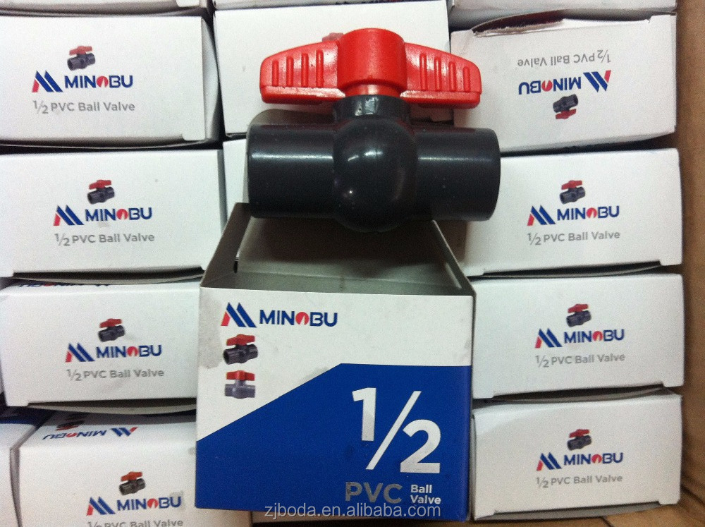 pvc swing injection ball check valve with with female thread connector ...