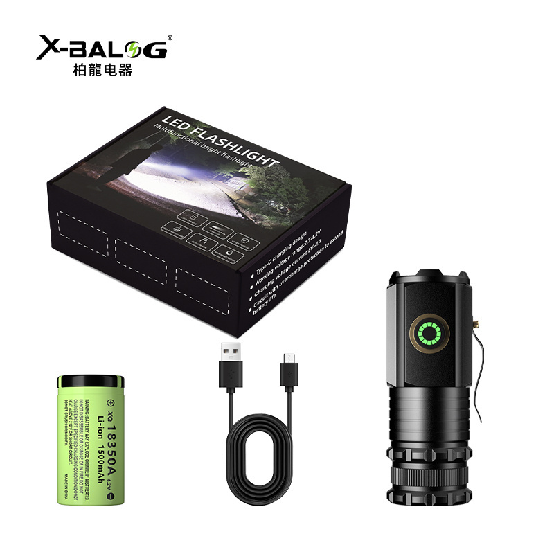 Mini flashlight portable 1600 Lumen EDC light with magnet, rechargeable ...