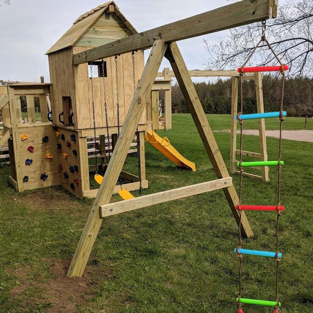 Climbing Rope Ladder Kids Tree Swing monkey ladder for kids Indoor and ...