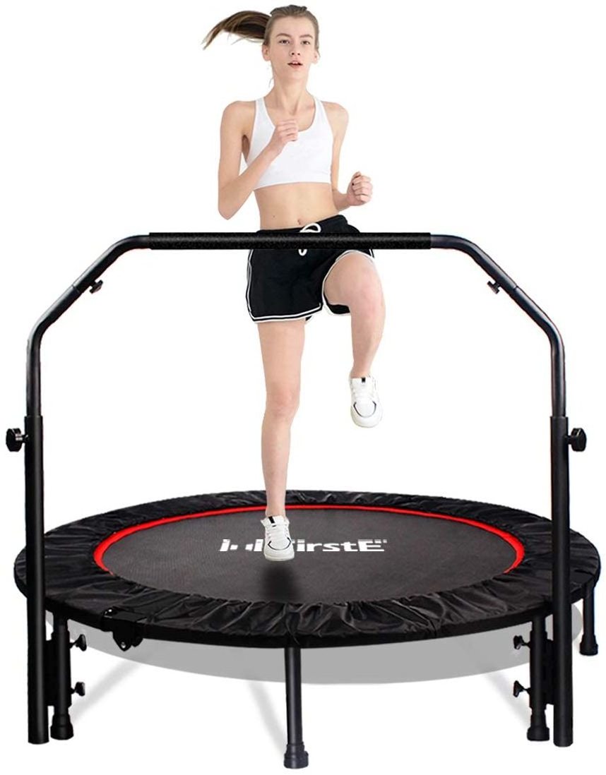 Customizable Round Fitness Mini Trampoline Exercise Workout Rebounder ...