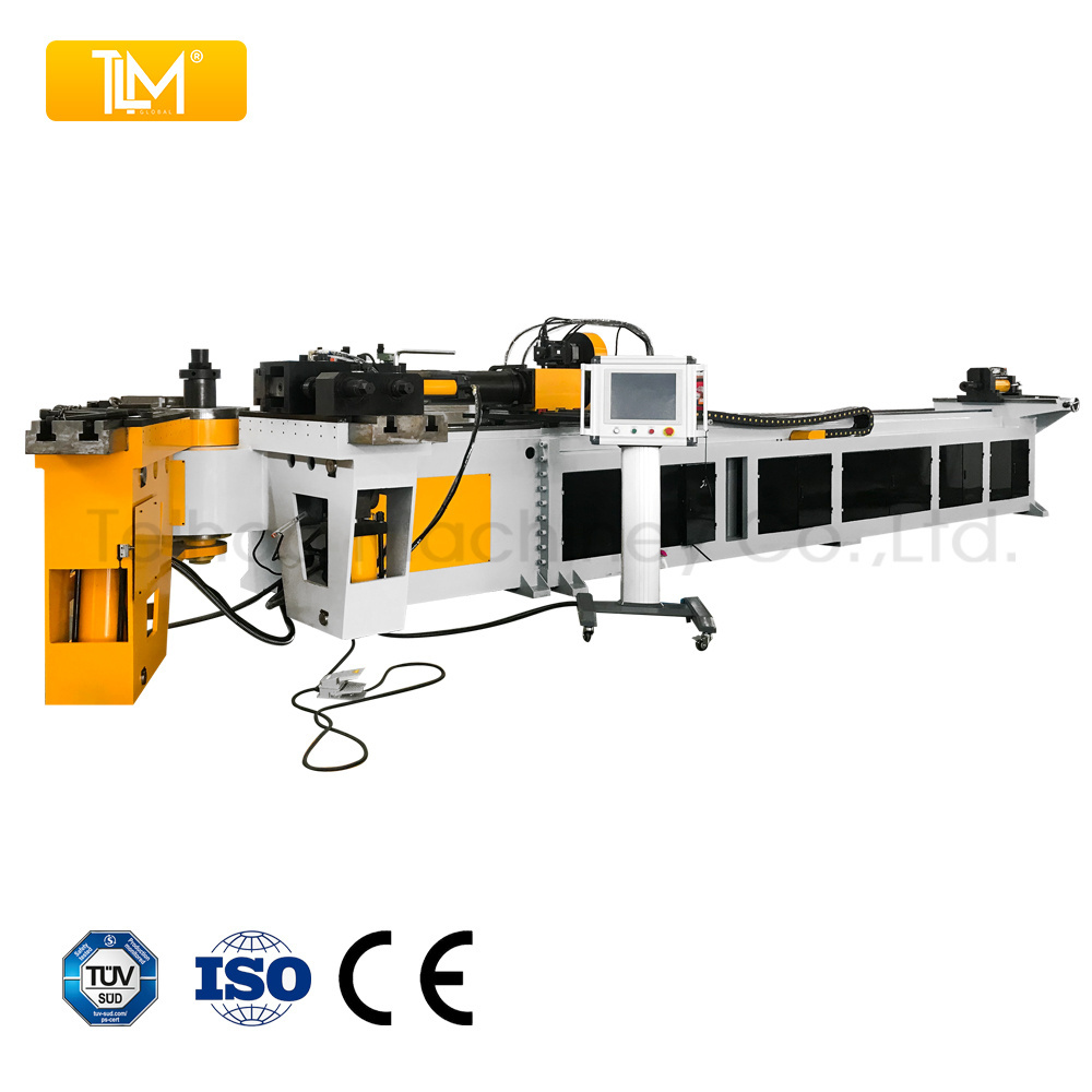 Telhoo CNC NC auto electric hydraulic mandrel bender round square steel ...
