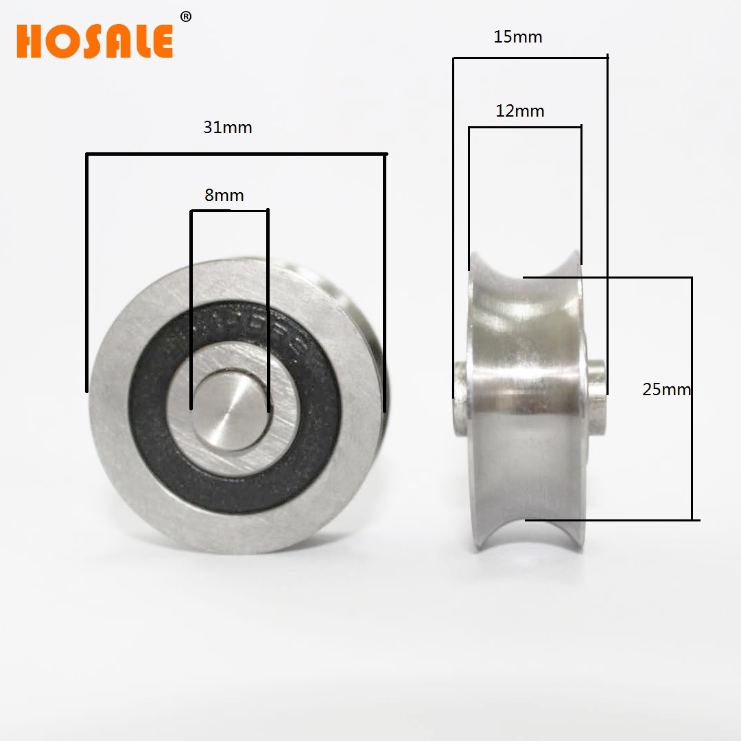 Movable door and window pulley customized as your drawing U groove ...