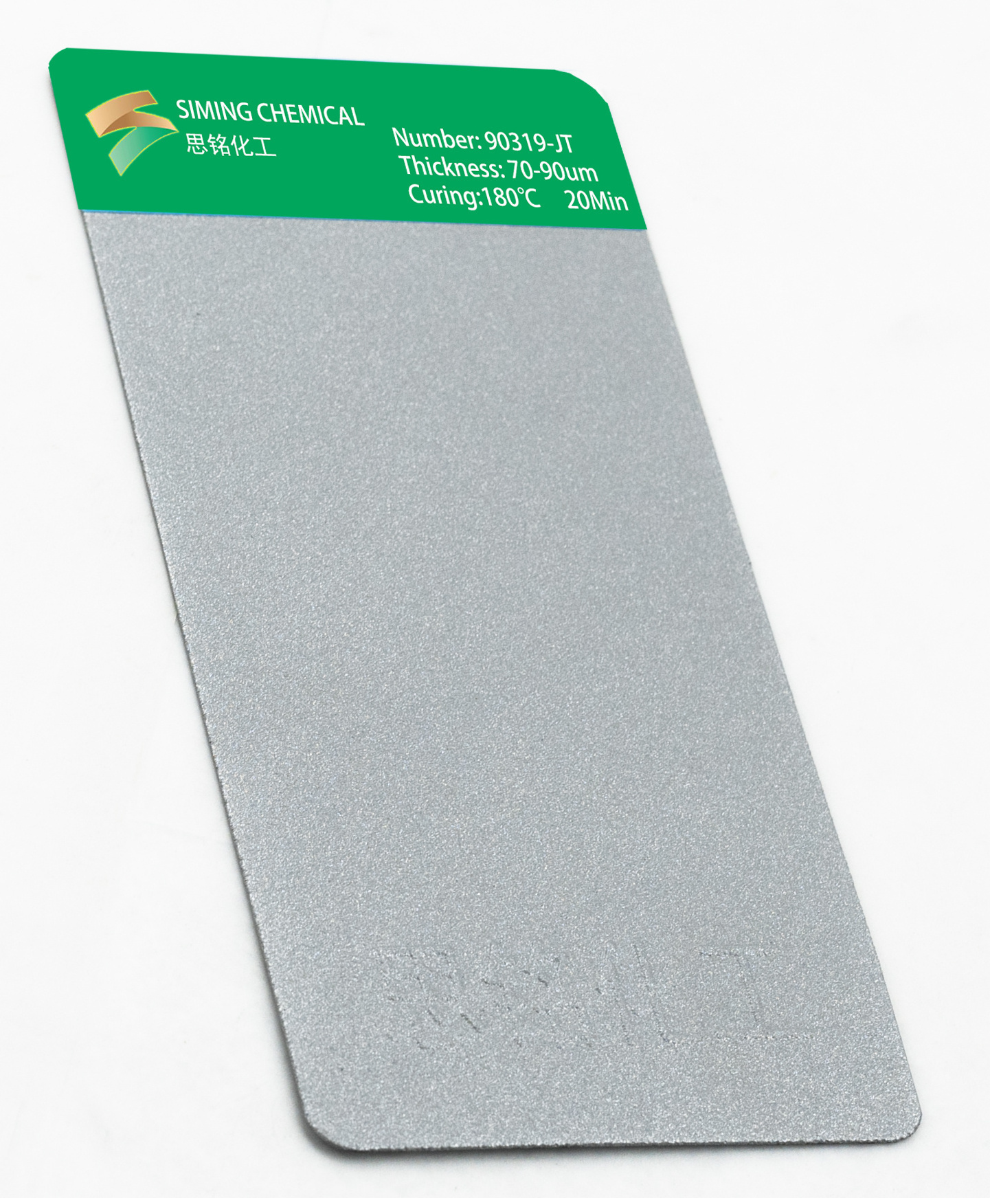 Epoxy Chemical spray Powder Paint Coating silver gray sand grain ...