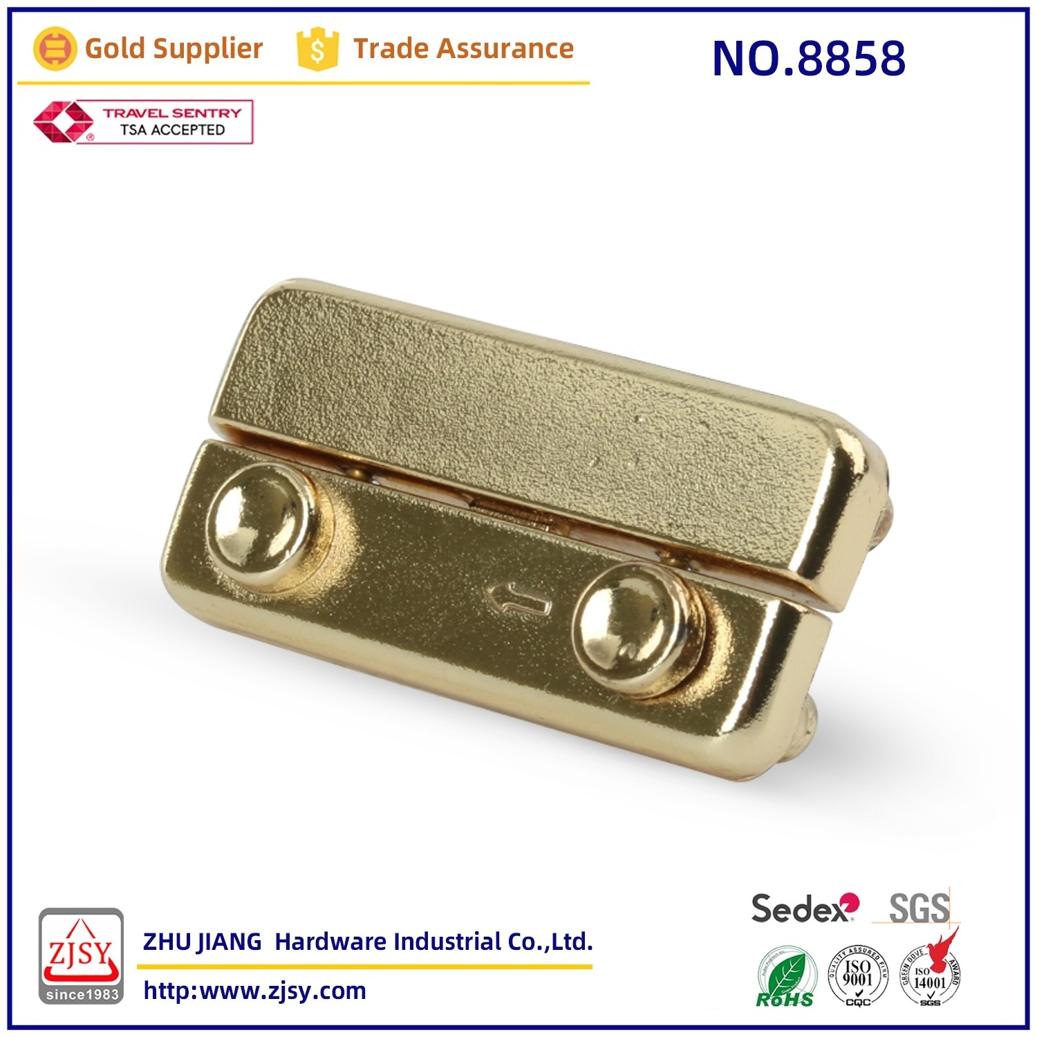 8858 Leather Box Purse Clasp Closure Metal Clip Lock | Bestsuppliers.com